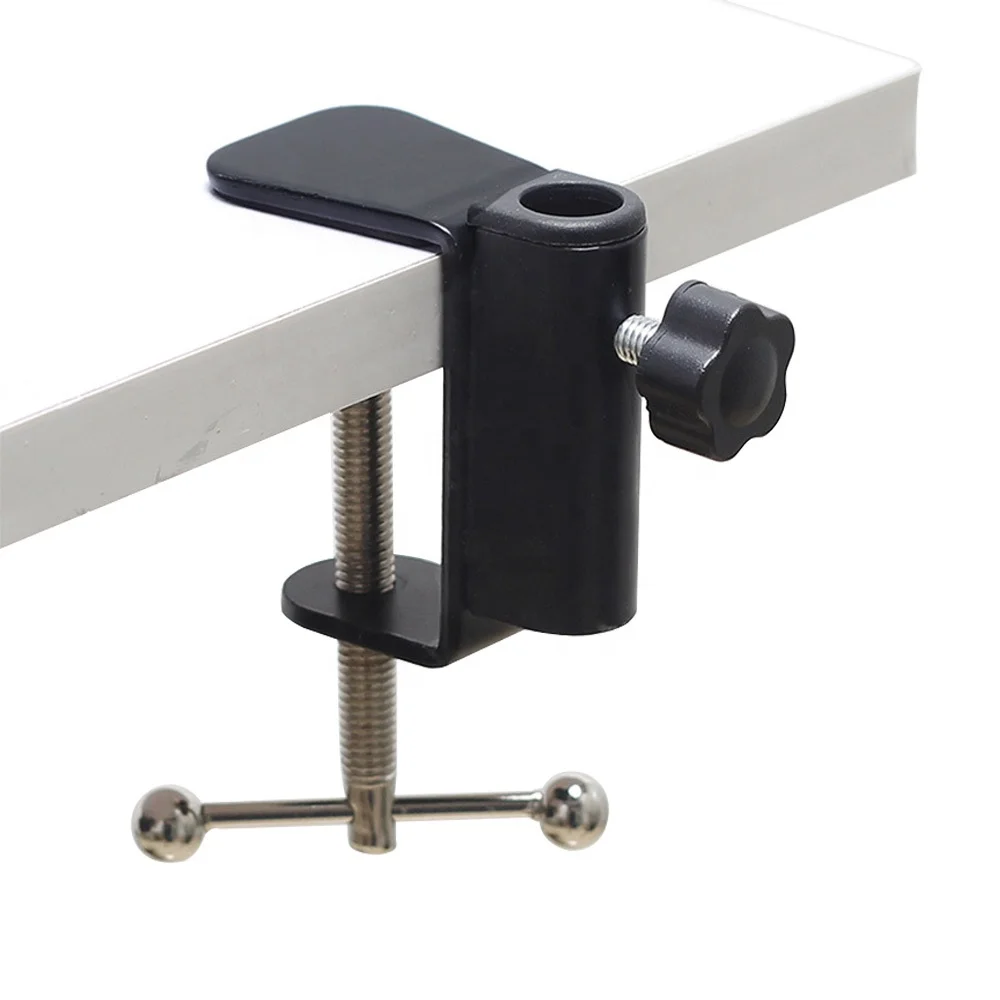 Customized High Quality Bending Black Mounting Metal Microphone Table ...