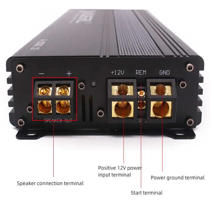 Kuerl 12vmini Speaker Amplifier - 600W Class D Mono Car Amplifier