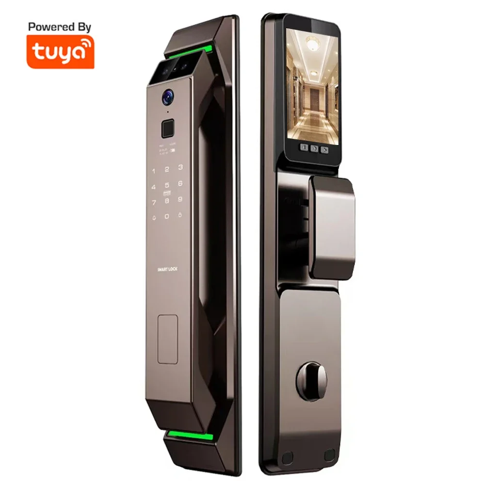 Glomarket 3d Face Recognition Smart Door Lock With Camera Fingerprint Security Fully Automatic ...