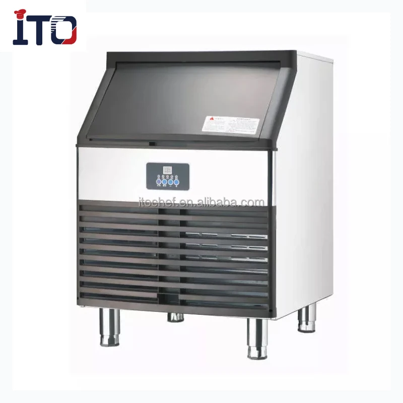 Commercial Kitchen Square Cube ice Machine Stainless Steel Ice Maker ...