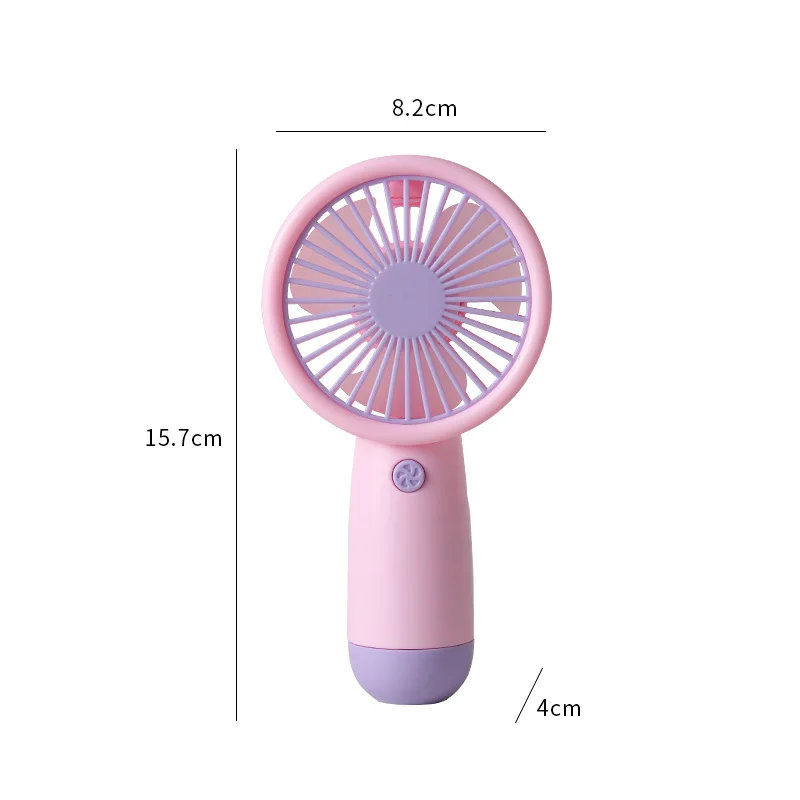 Mini Hand-held Fan Cute Quiet Large Wind Fan Student Rechargeable ...