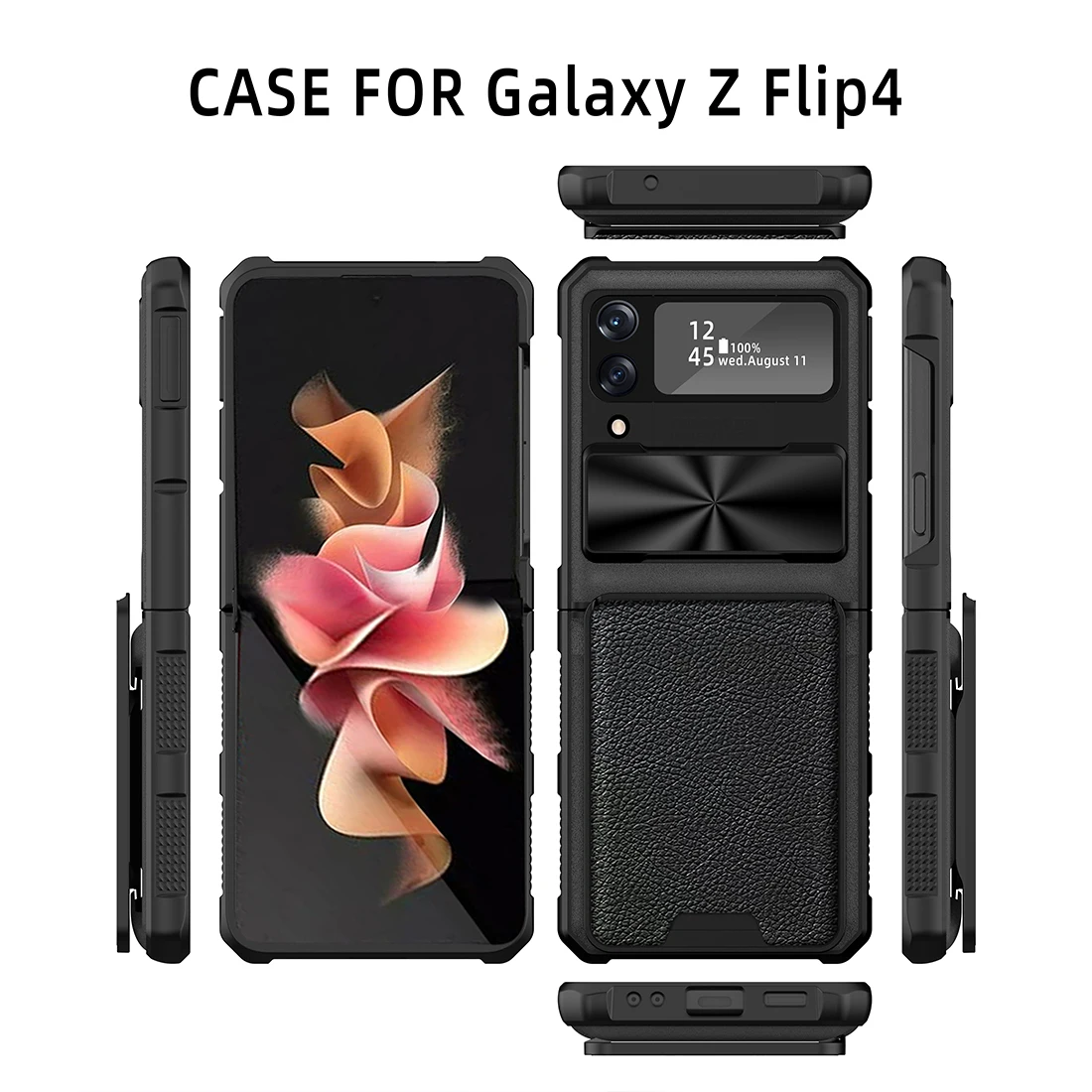 Folding Pc Phone Case For Z Flip 4 Case With Hinge Ultra-thin Mobile ...