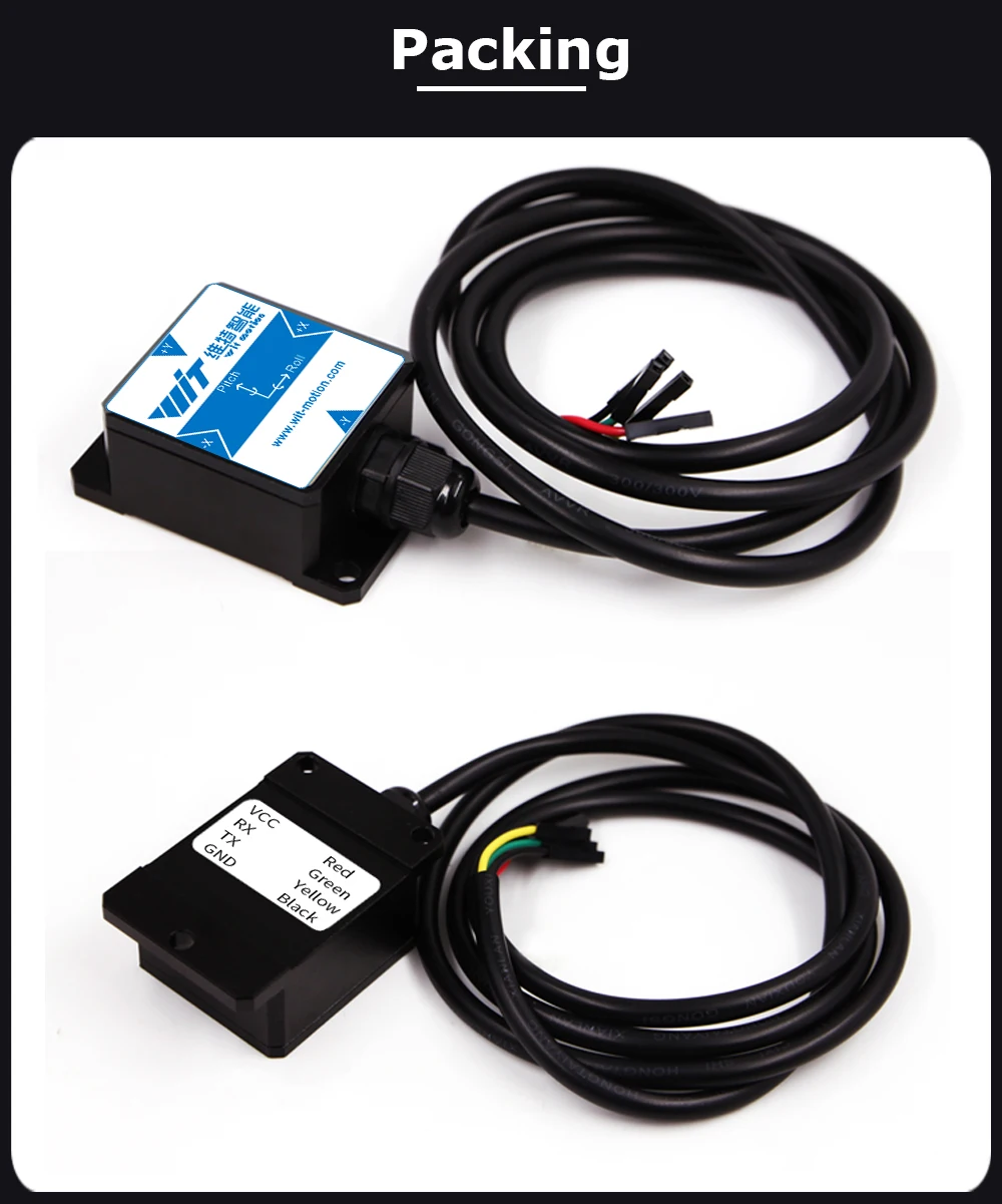 Ip67 Waterproof Imu Sensor Hwt901b-rs485 Barometer Acceleration Angle ...