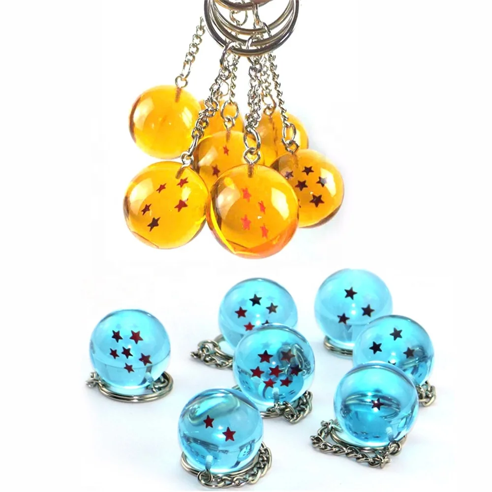 SM 2020 Anime Goku Drag-on Ball Super Keychain 3D 1-7 Stars