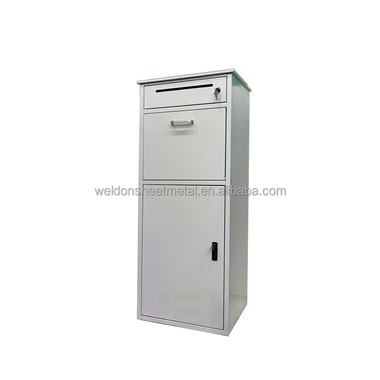 Custom Galvanized Steel Package Drop Box Anti-rust Parcel Delivery Box ...