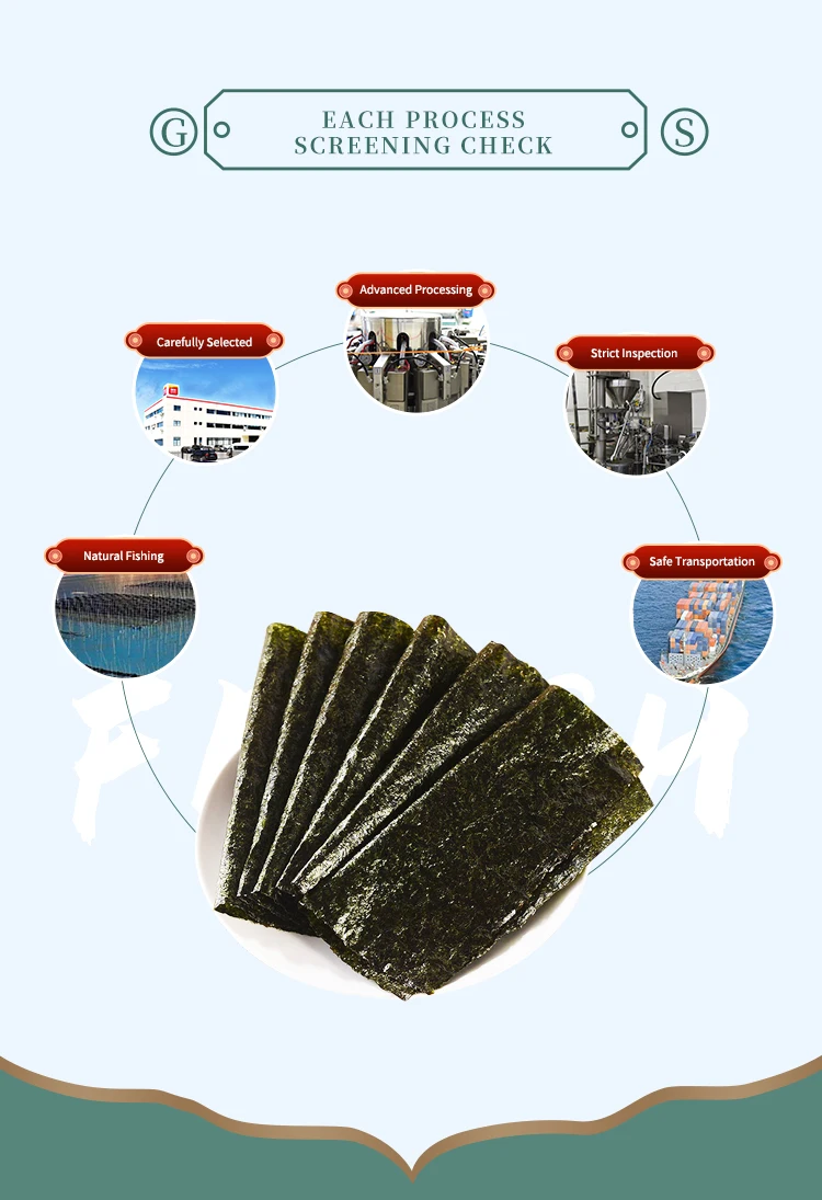 Algae Burning Sheet Golden Sea Sedge Yakinor Seaweed Snacks Roasted ...