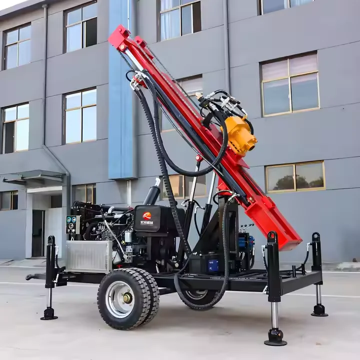 Multi functional wheeled water well drilling rig Four wheel drive ...