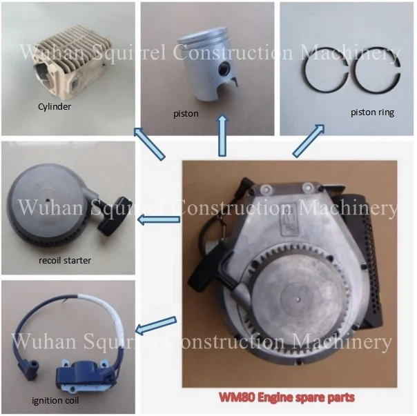 Wm80 Muffler For Wacker Bs52y Bs60y Bs62y Bs65y - Buy Wm80 Spare ...