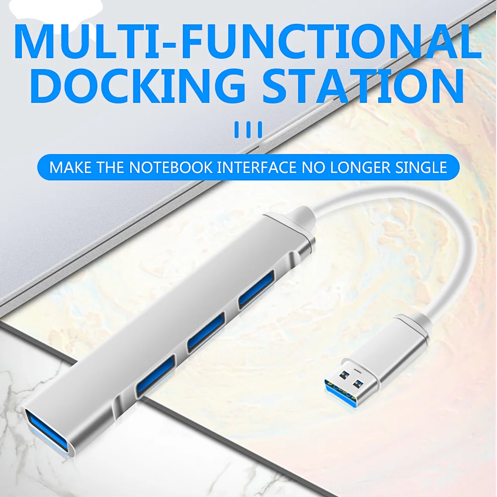 四合一usb 3.0集线器c型至usb 4端口集线器，适用于macbook Pro Pc配件 - Buy Usb读卡器,读卡器usb 3.0,蓝牙读卡器 Product on Alibaba.com