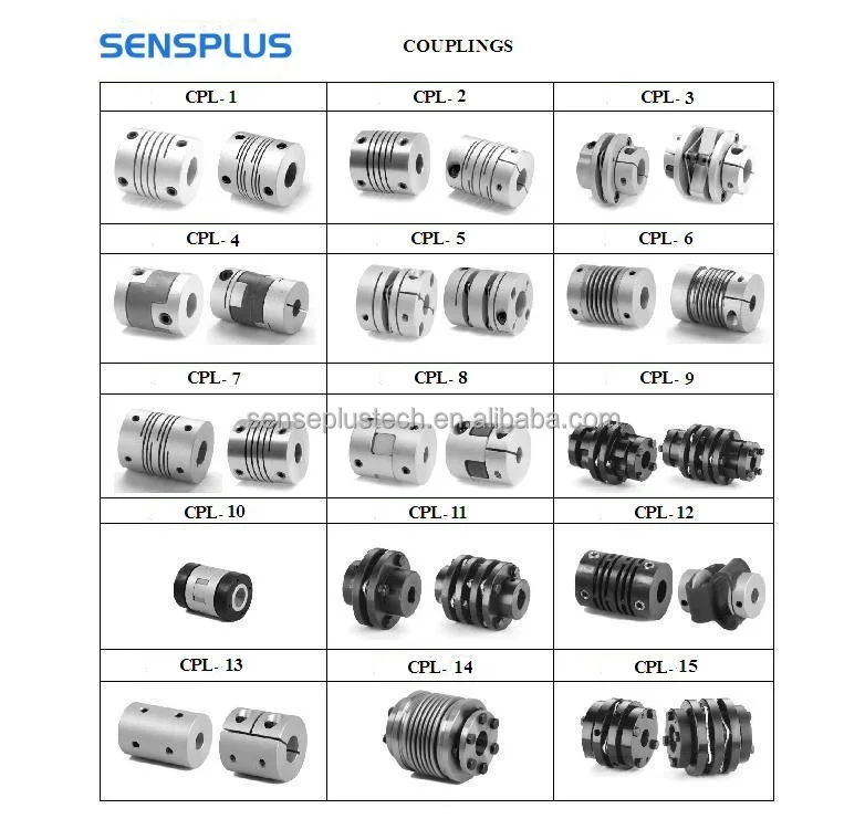 Setscrew Type Flexible Couplings for Servo Motor Applications
