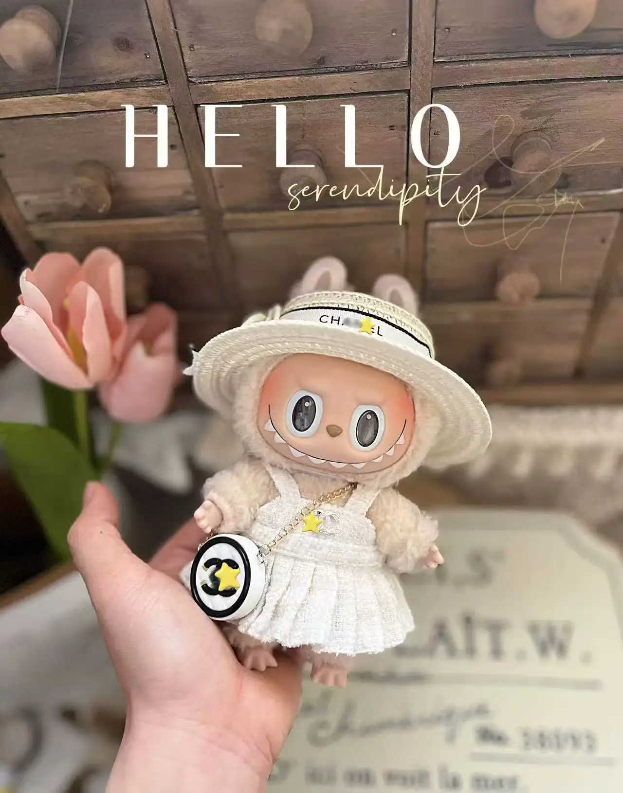 Labubu Dress Set With Purse Labubu Designer Cc Skirt Clothing Labubu ...