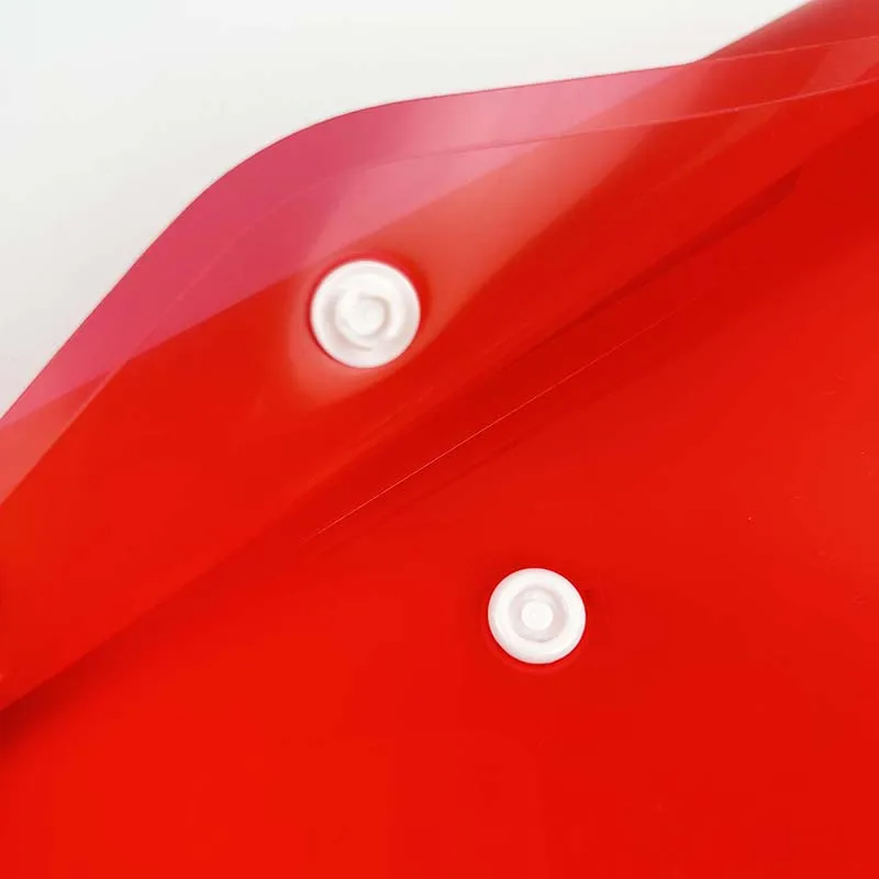 A5 Size Snap Button Water Proof Pp Document File Plastic Envelope For ...