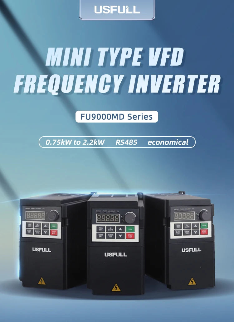 Mini Type Variadores/Convertidores De Frecuencia 0.75kW 1.5kW 2.2kW 1CV ...