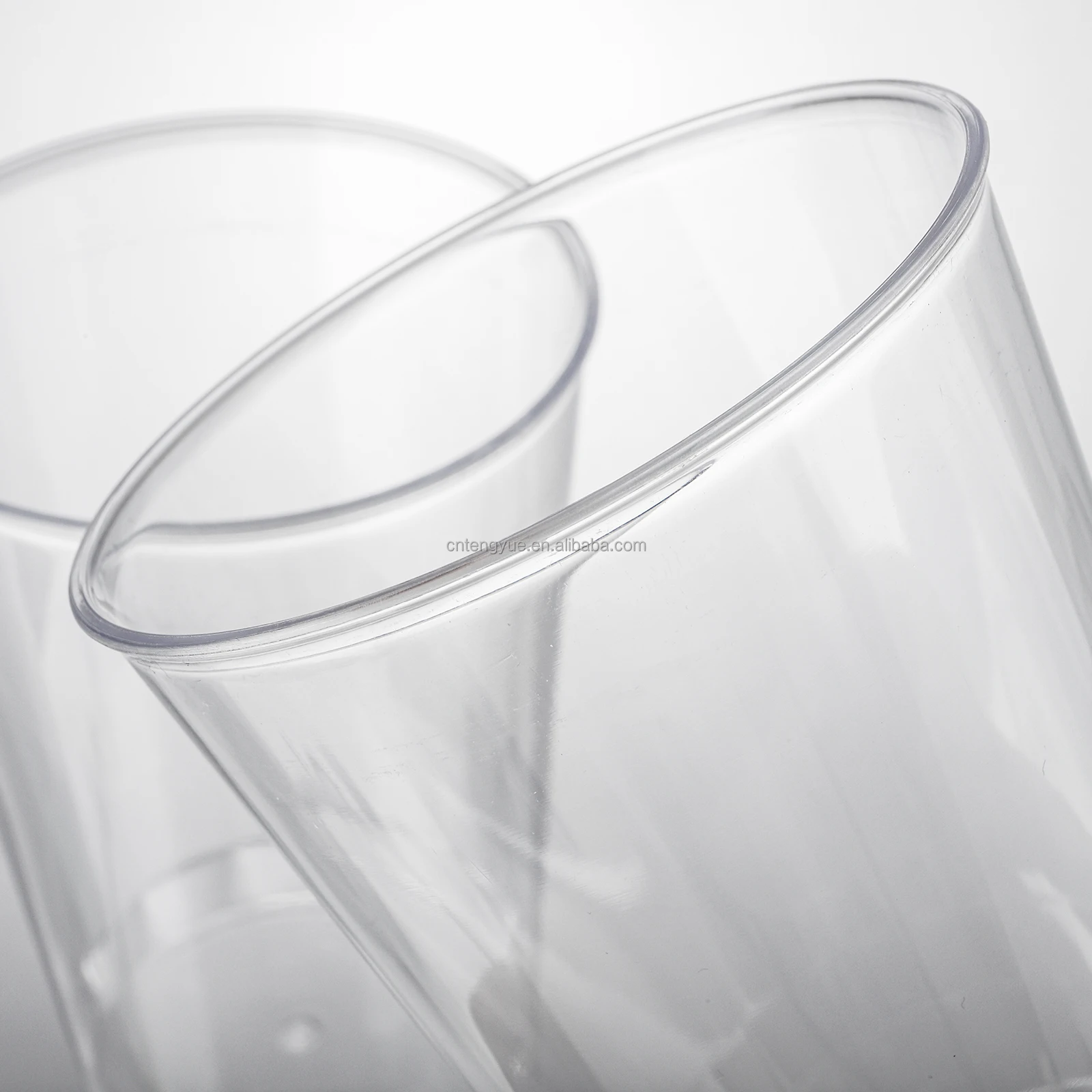 FREE SAMPLE 12oz 360ml Clear Disposable Crystal Polystyrene Cup PS ...