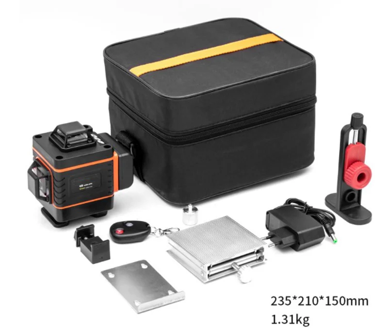 16 Lines 4d Rotary Nivel Laser 360 Green Beam Self-leveling Laser Levels Horizontal&vertical ...