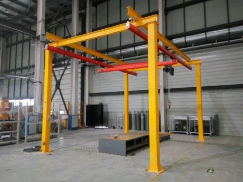 Indoor Workshop Easy Disassembly Underslung Kbk Free Standing Overhead Crane Monorail System ...