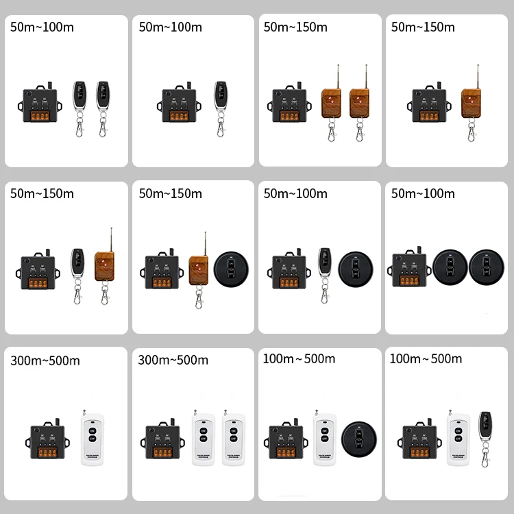 Rf Mini DC 72v 60v 48v 36v 24v 12v Wireless Switch 10A Relay 12v Remote ...