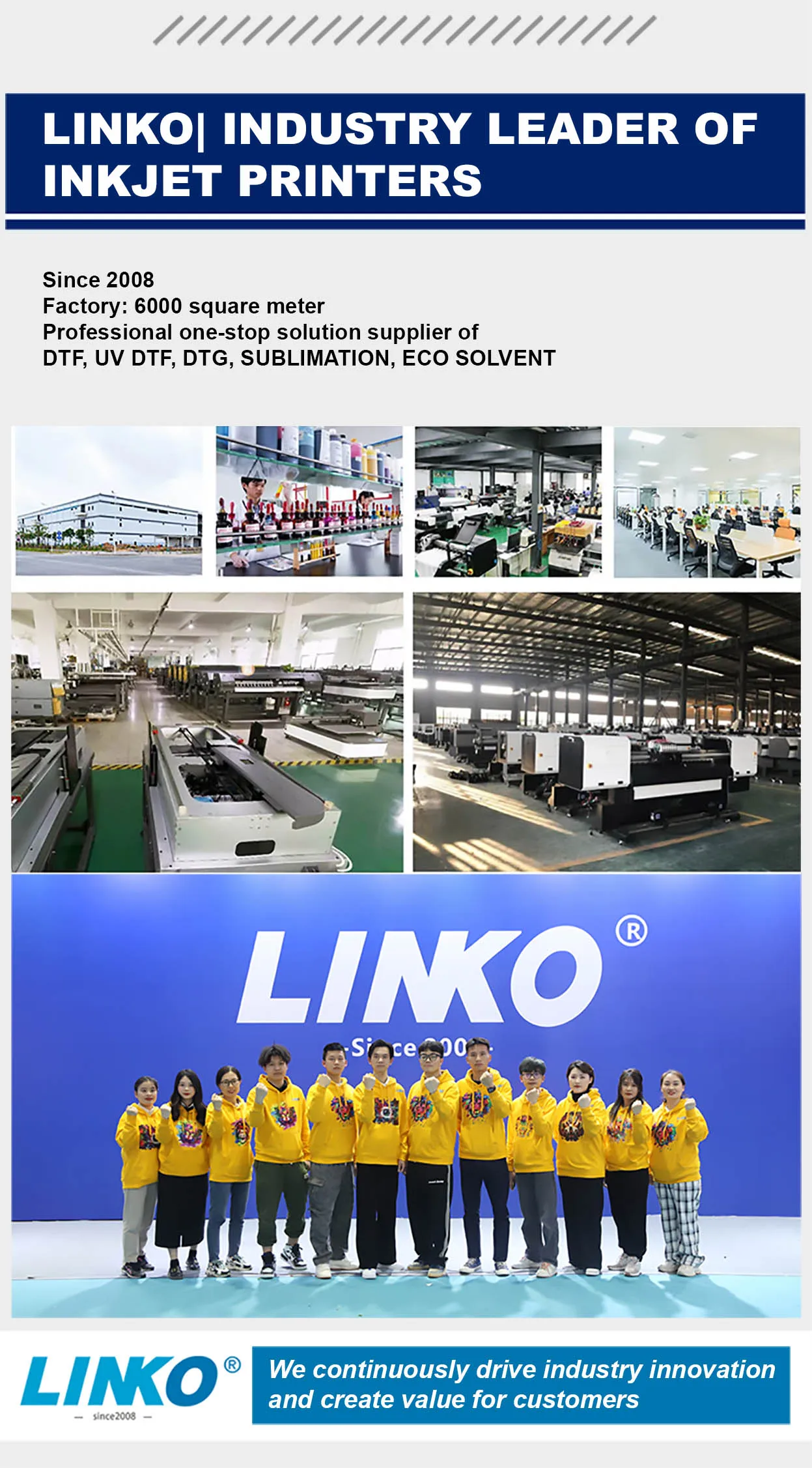 Linko Roll To Roll A2 Uv Dtf Film Sticker Printer 60cm With Laminator ...