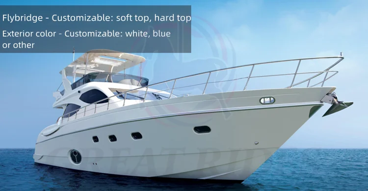 Big Three Floor Dual Diesel Engine Deep V-shaped Hull Boat Fiberglass ...