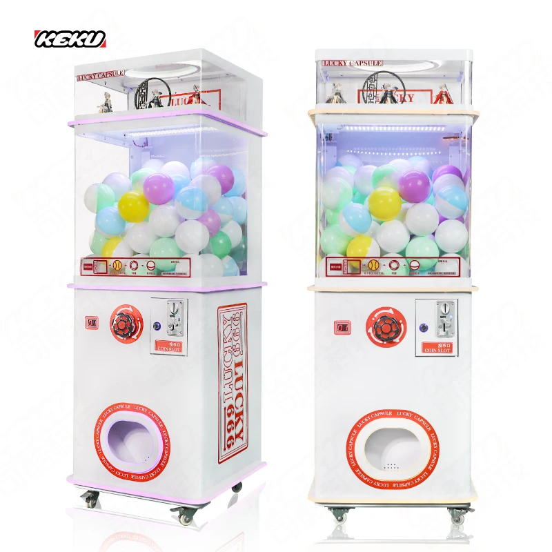 Keku Commercial Metallic Coin Operated Gachapon Machine Toy Gashapon ...