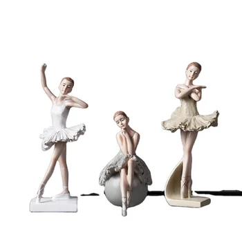 Ballerina Girl Figurines Ballet Dancer Statue Art Sculpture Figure ...