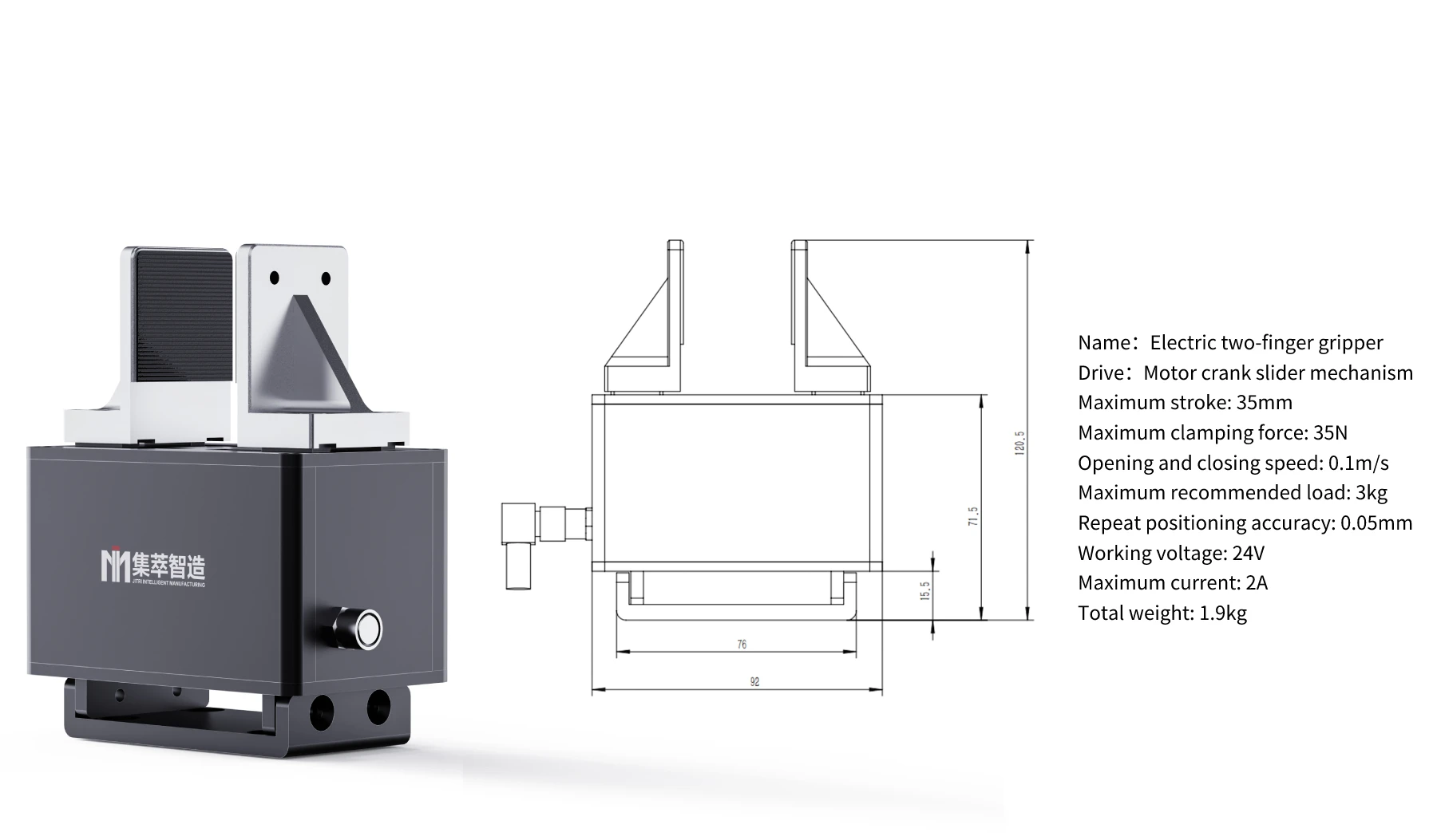 Heavy-duty Robot Arms Gripper for 6 Axis Collaborative Cobot Arms for ...