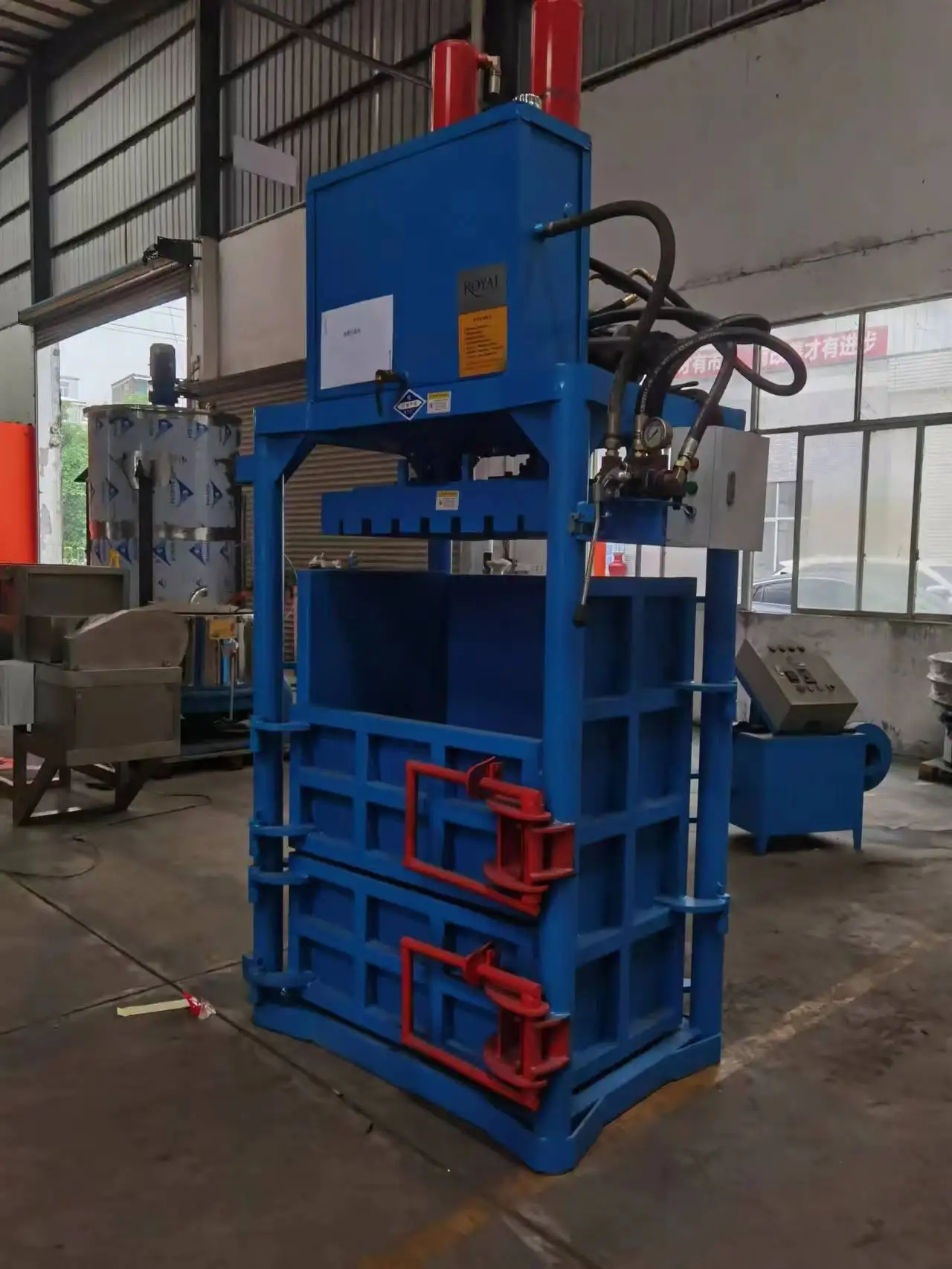 Vertical Hydraulic Plastic Bottle Compactor Baler Machine /rag Baling ...