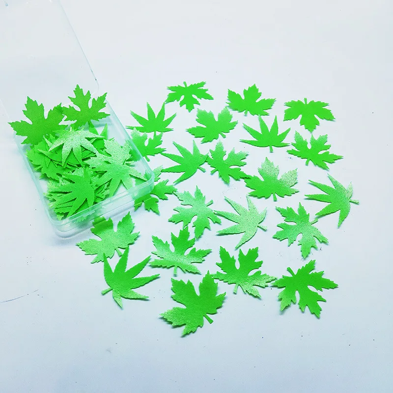Edible Wafer Paper Maple Leaf Cake Cold Dish Decoration Card Insert Edible Wafer Paper Maple