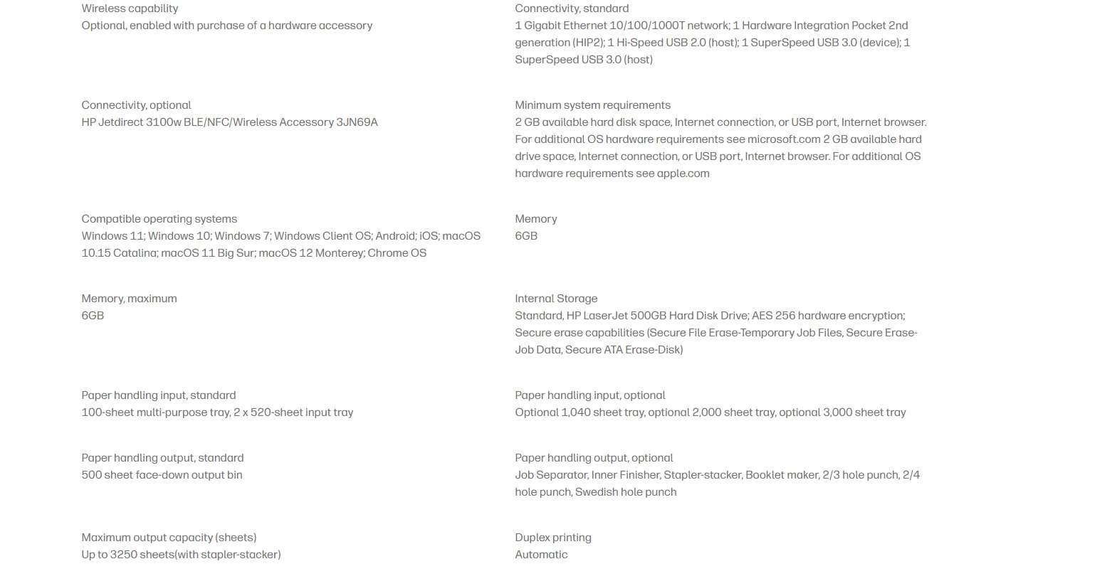 40PPM High-speed Hp Printer HP Color LaserJet Managed MFP E87740dn ...