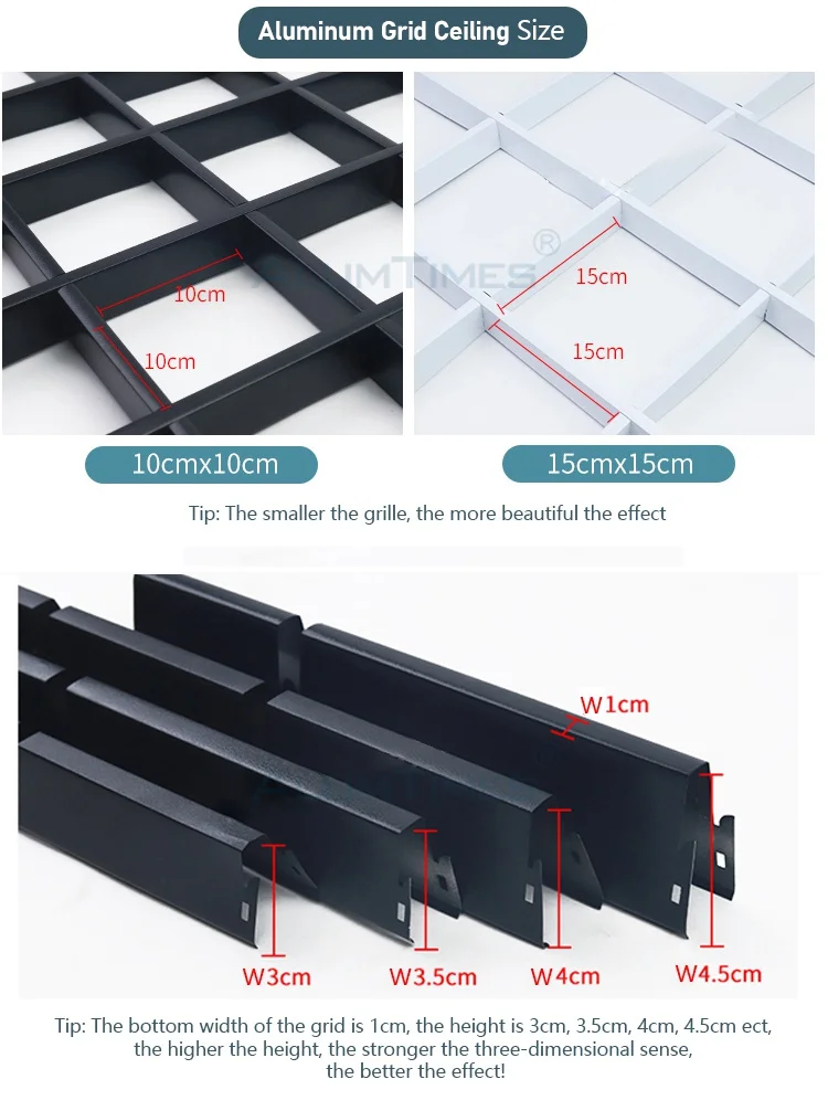 Luxury Aluminum Grid Suspended Ceiling Tile Design For Hotel Ceiling ...