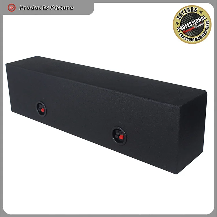 Double 6x9 Speaker Enclosure - Empty Black Coated Car Audio Box for ...