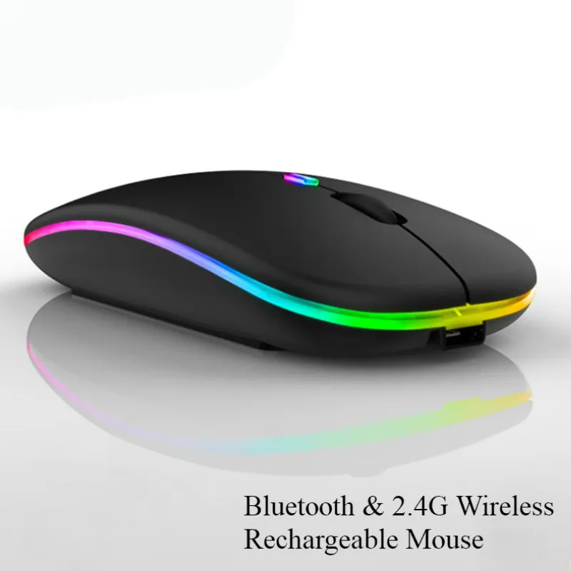 Rechargeable Led Backlit Wireless Mouse For Pc & Laptop