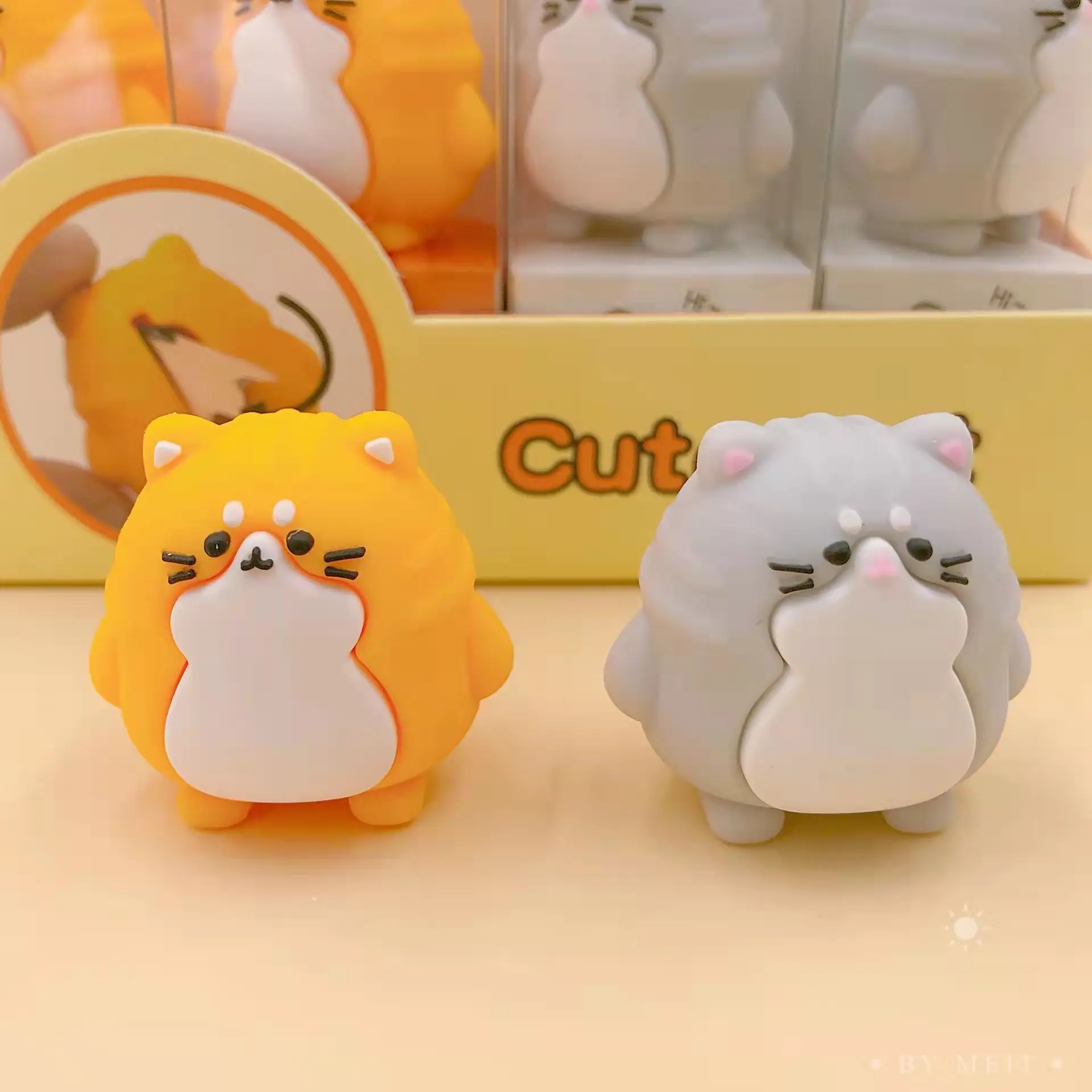 Promotional Stationery Children Kawaii Cute Silicone Cat Pencil ...