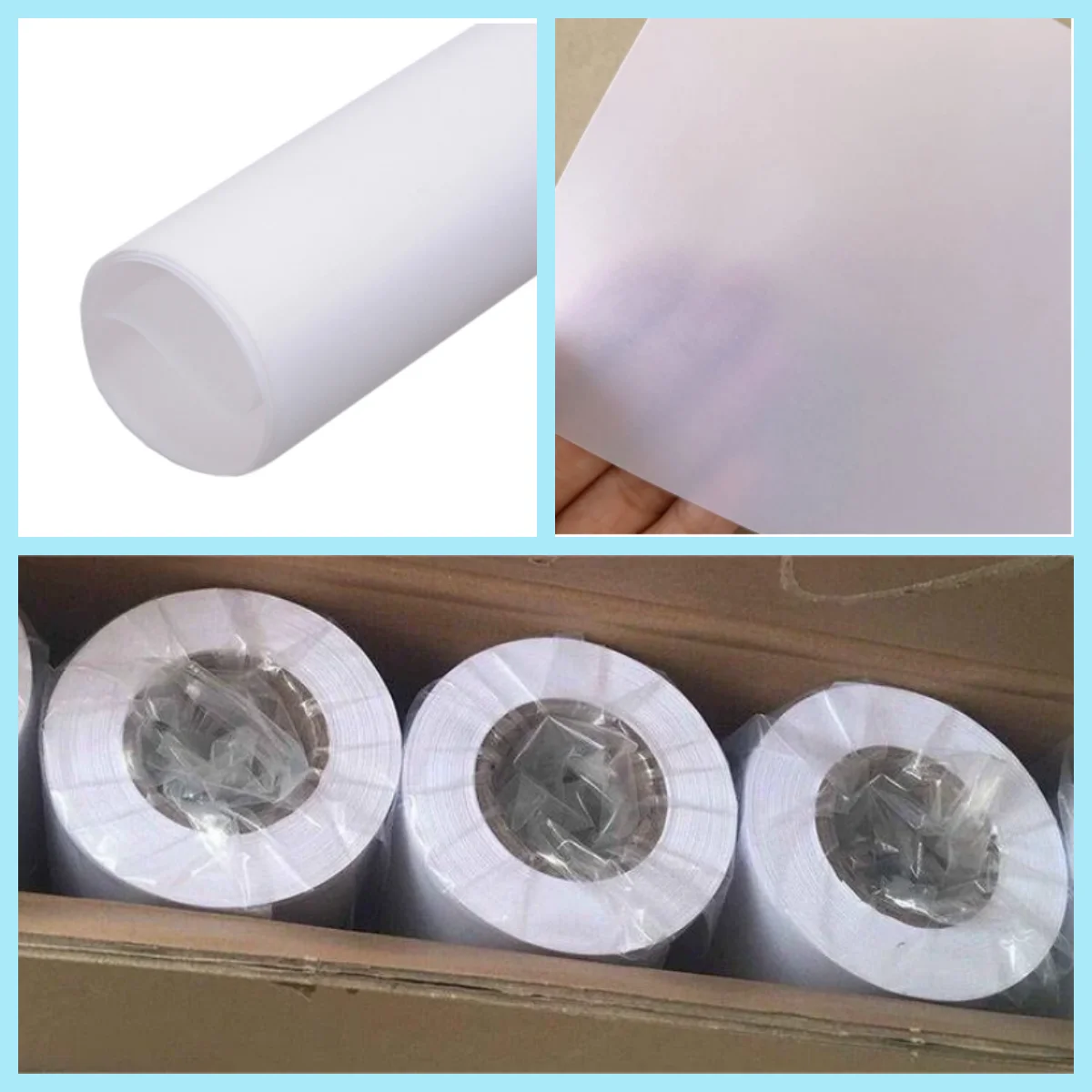 A4 70X100CM Translucent Sulfuric Acid Vellum Paper White Paper Tracing ...
