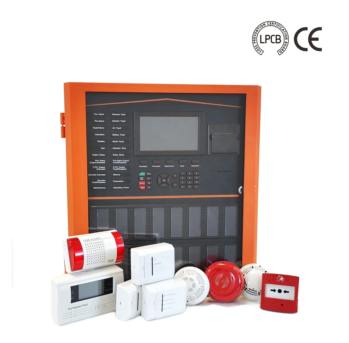 TNA Lpcb Approved Addressable Fire Alarm Control System Complete Fire ...