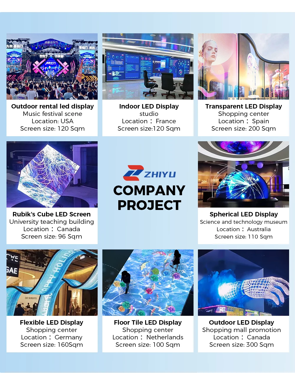 Hot 960*960 Box Simple Installation Outdoor Display Advertising Video Wall P10 P8 P6 P4 P5 P3 HD ...