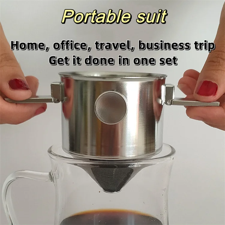 New Design Household Portable Coffee Dripper Reusable Paperless Mini ...