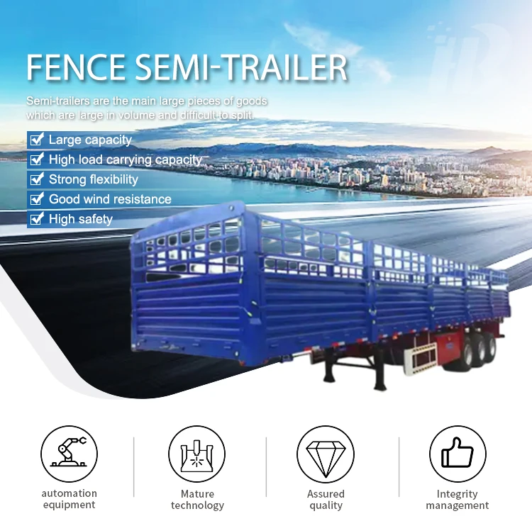 Factory Sells Many Types Of 2/3/4 Axle Safety Brake Cost-saving Fence ...