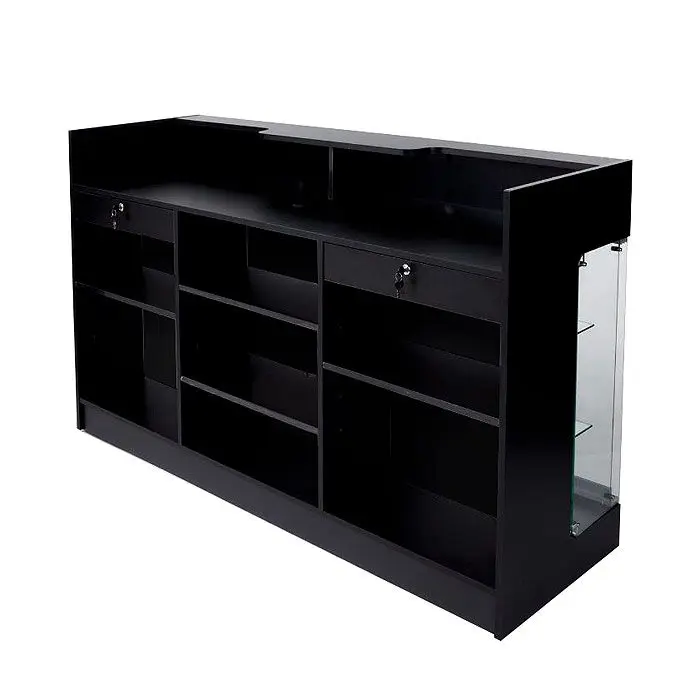 6ft Full Vision Glass Showcase Counter for Retail Shops - Customizable ...