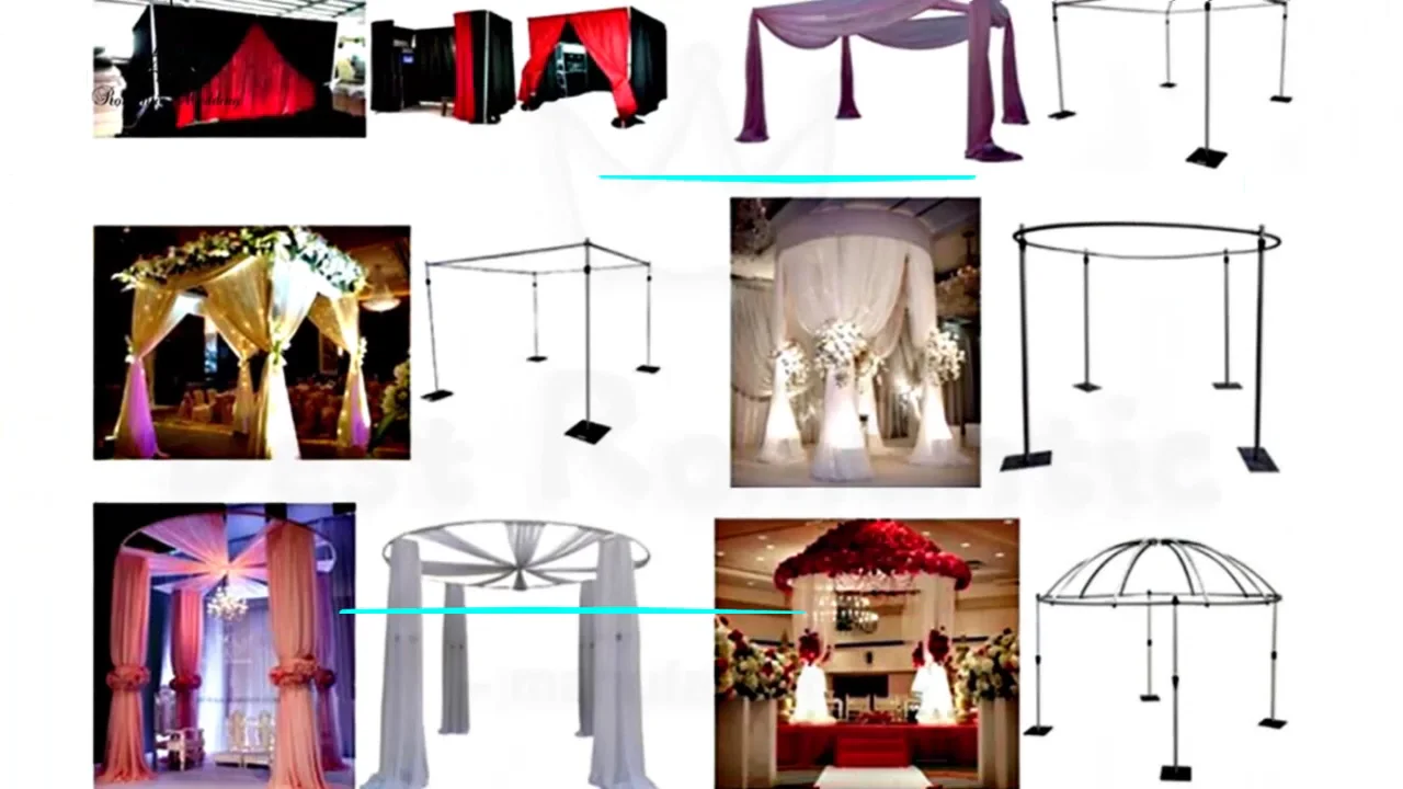 Adjustable Exhibition Booth Pipe And Drape Backdrop Stand Outdoors ...