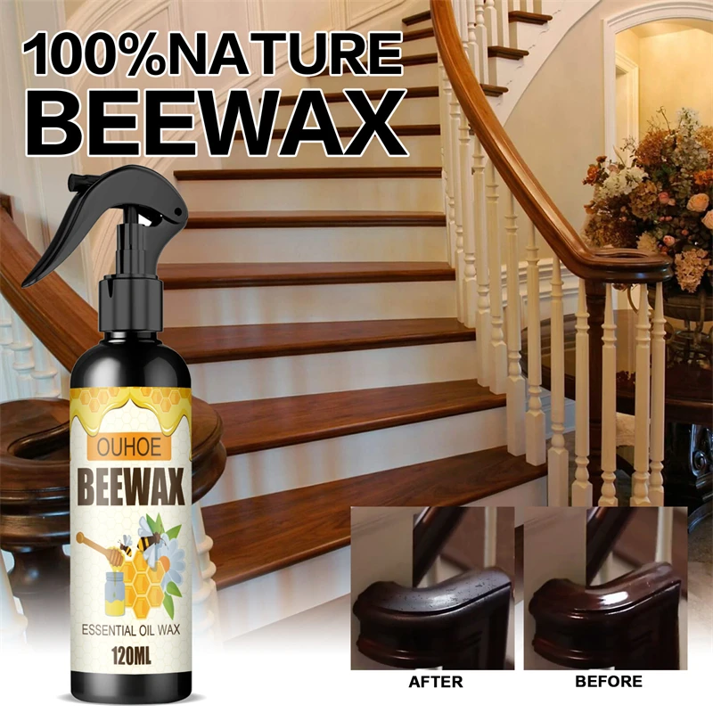 OUHOE Beeswax Essential Oil Wax Spray for Wooden Products - Anti-Mildew ...