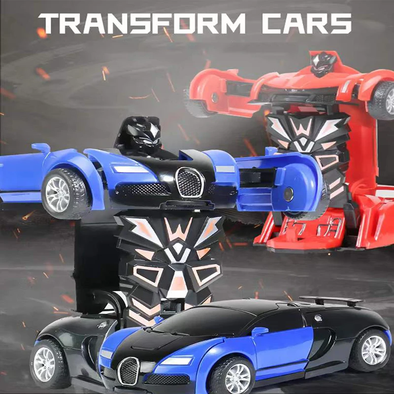 Transform Carrobot Model Car.automatic Deformation Push And Go Car ...