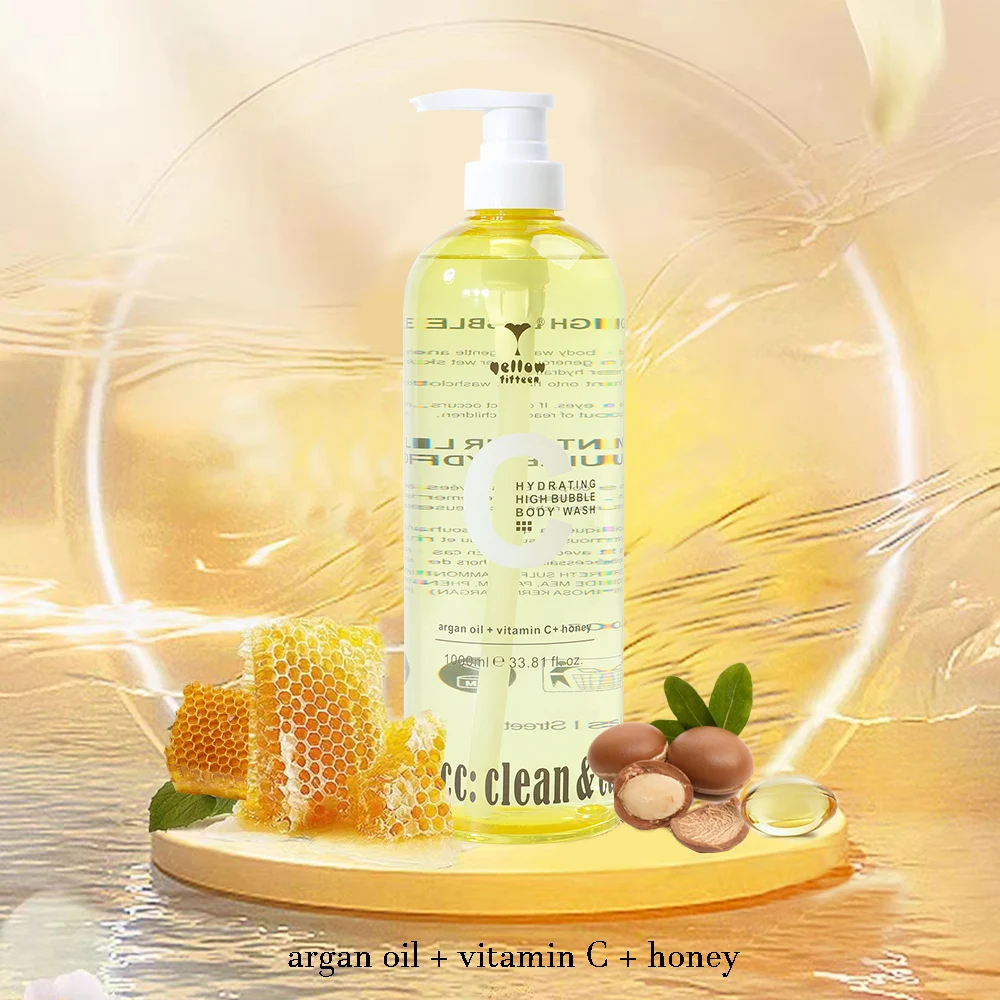 High Bubble Hydrating Pump Shower Gel Body Wash For Sensitive Skin ...