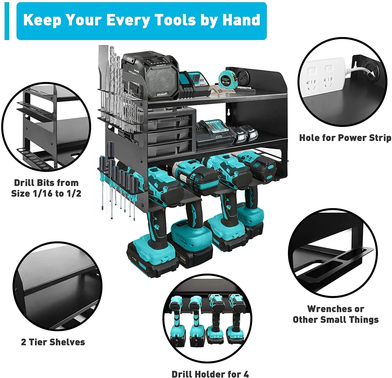 Wall Control Modular Pegboard Tool Organizer System