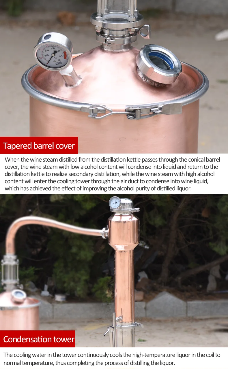 20l Gin Pot Still With Gin Basket & Copper Electric Pot With Thermostat ...