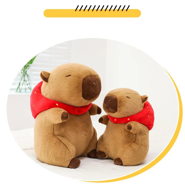 Runjoy Custom Capybara Cartoon Plush Dolls - Fluffy & Fun