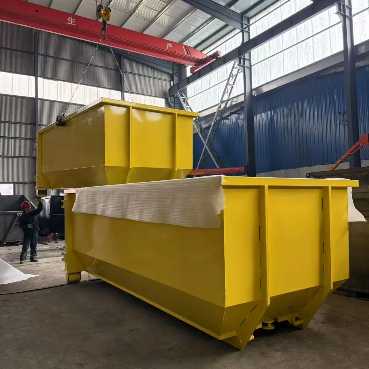 Customized 18-Cubic Yard Heavy Duty Steel Roll-Off Dumpster with Hook ...