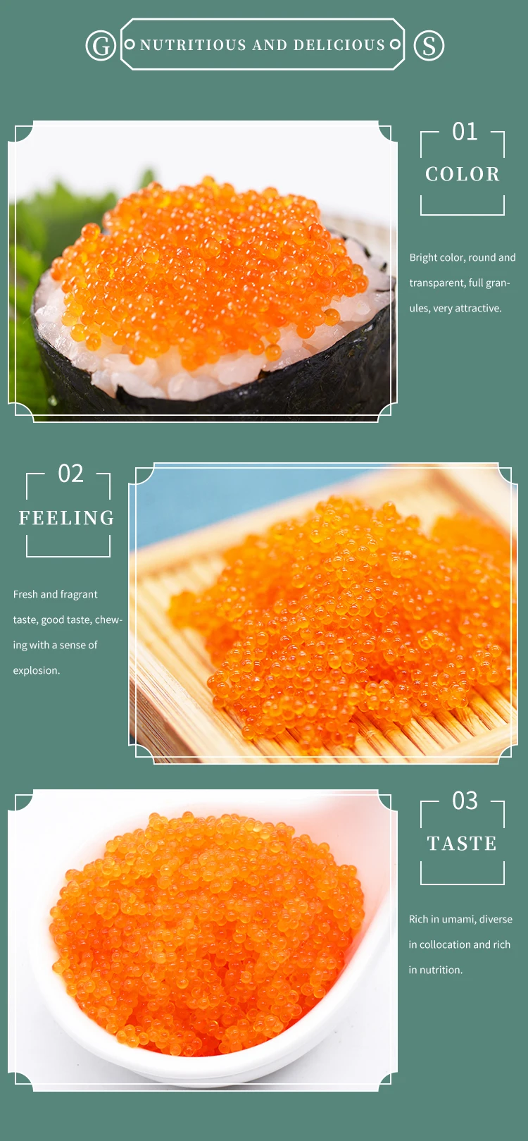 Fresh Tobiko Flying Fish Roe - Buy Flying Fish Roe,Tobiko,Fresh Tobiko ...