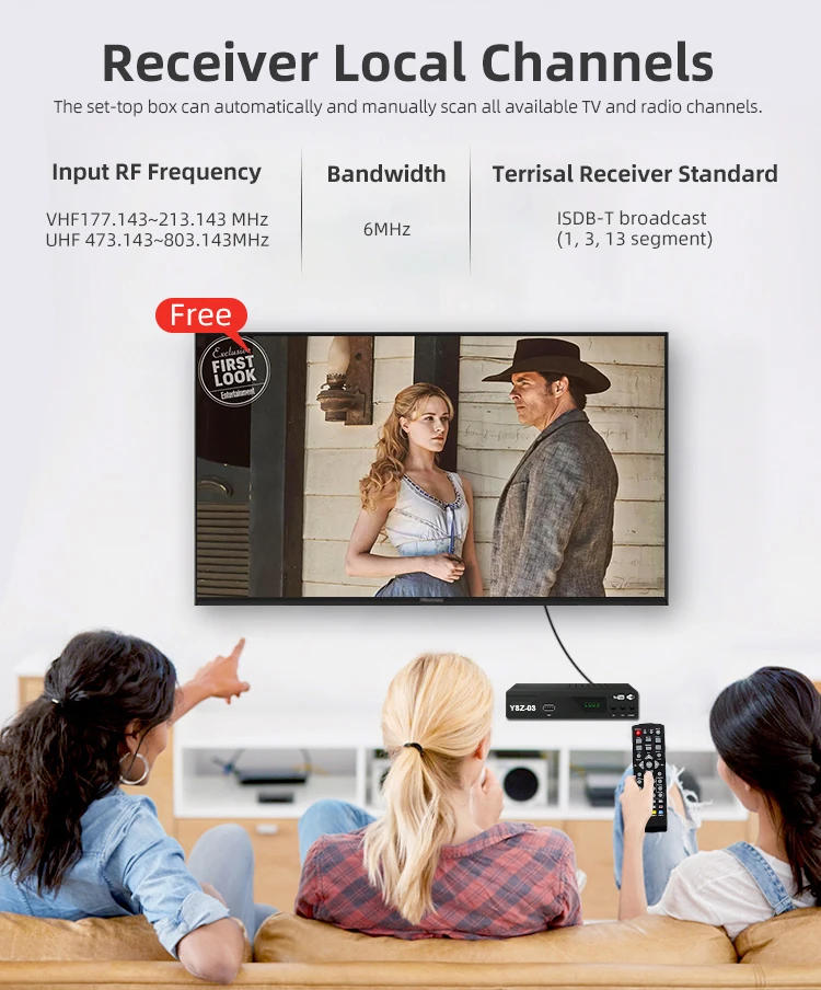 Factory Price Free To Air Isdbt Set Top Box Tv Receptor Tv Decoder Isdb ...