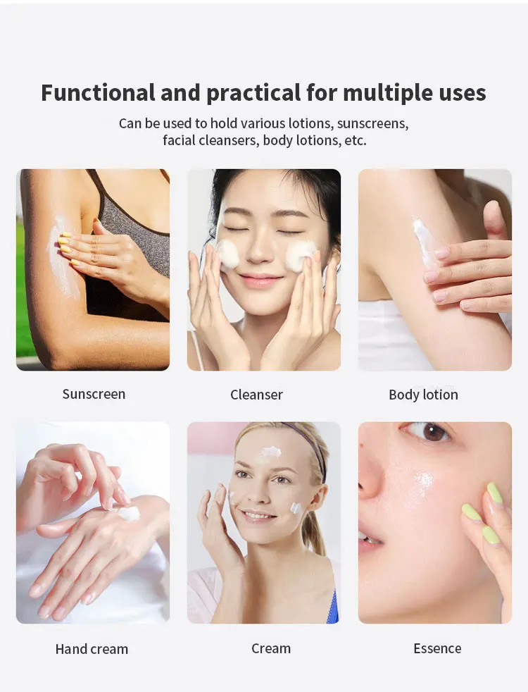 D22 Square Screw Cap Tube Pe Squeeze White Eye Cream Tube Acne Gel ...